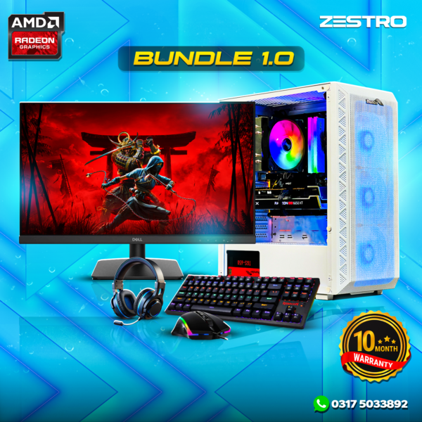 Bundle 1.0 - Ryzen 5 2600 | RX 590 8GB | 24 Inch 60Hz Monitor